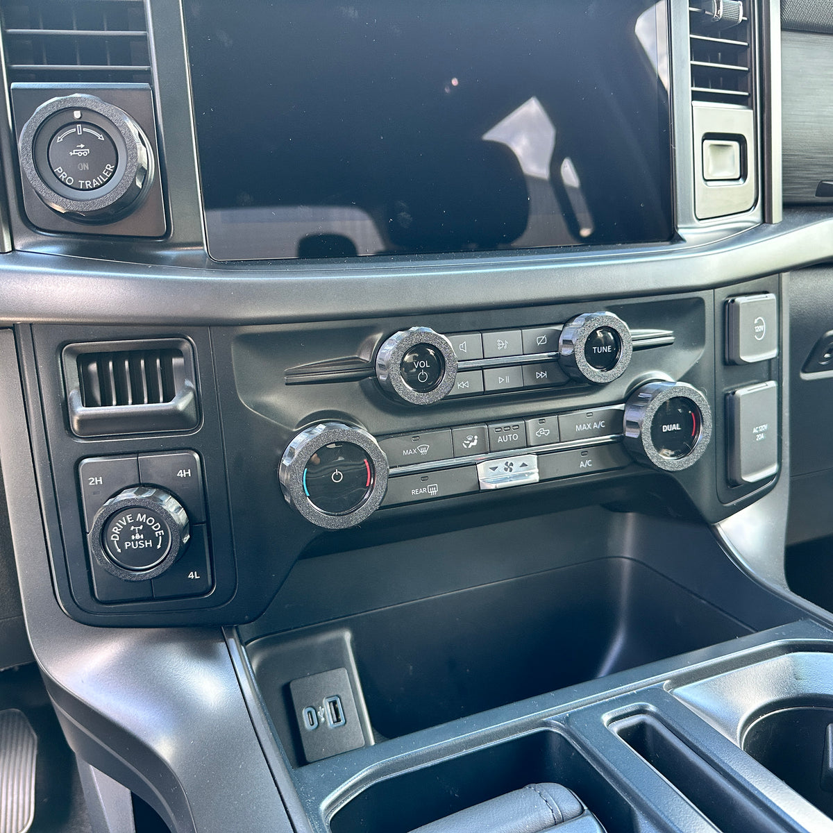 2021+ F150 & 2023+ Super Duty Knob Enhancer 3000's (6 Piece) 2 Tone Co ...