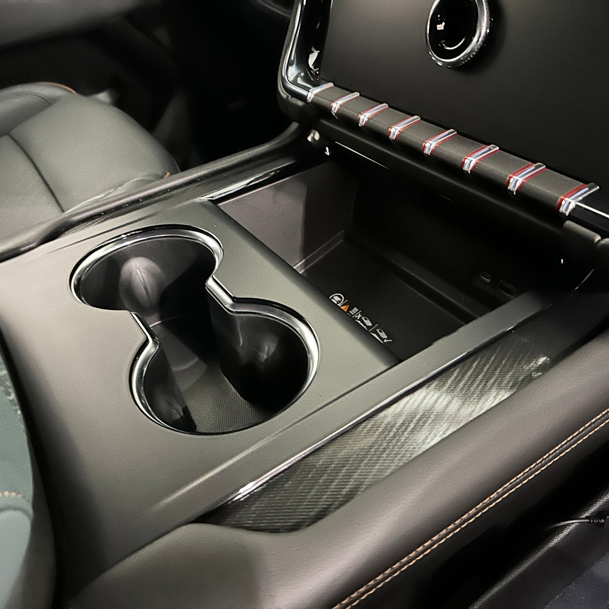 2025 GMC Yukon | Center Console Overlay | Matte Black | Vinyl Overlay ...